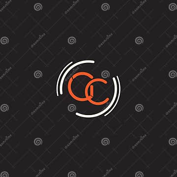GC Text Logo Design stock vector. Illustration of text - 261163586