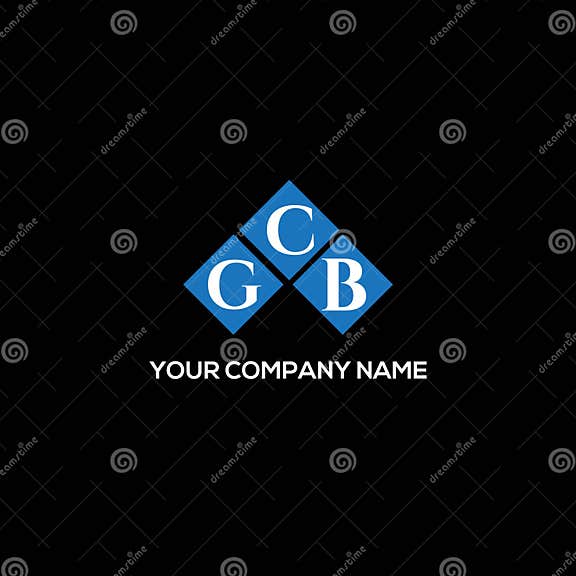 GCb Letter Logo Design on BLACK Background. GCb Creative Initials ...