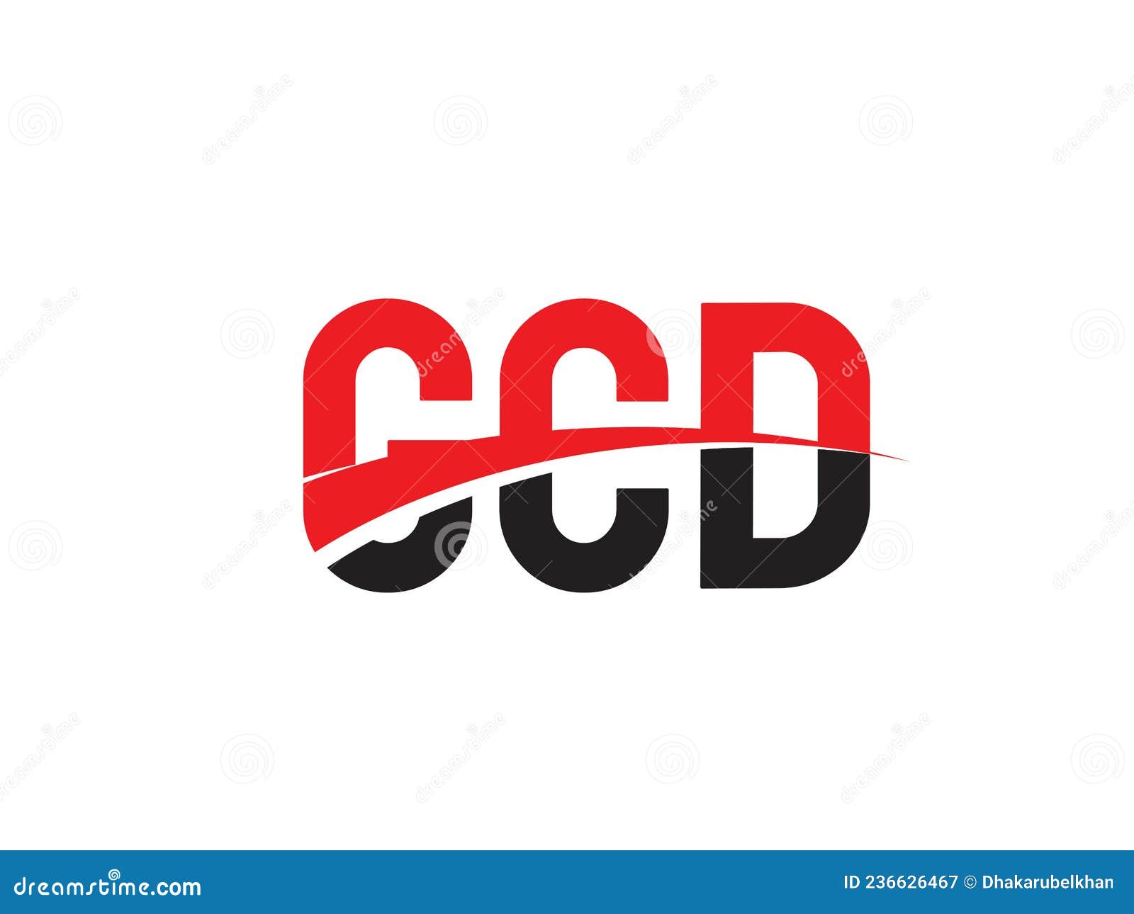 GCD Letter Initial Logo Design Vector Illustration Stock Vector ...