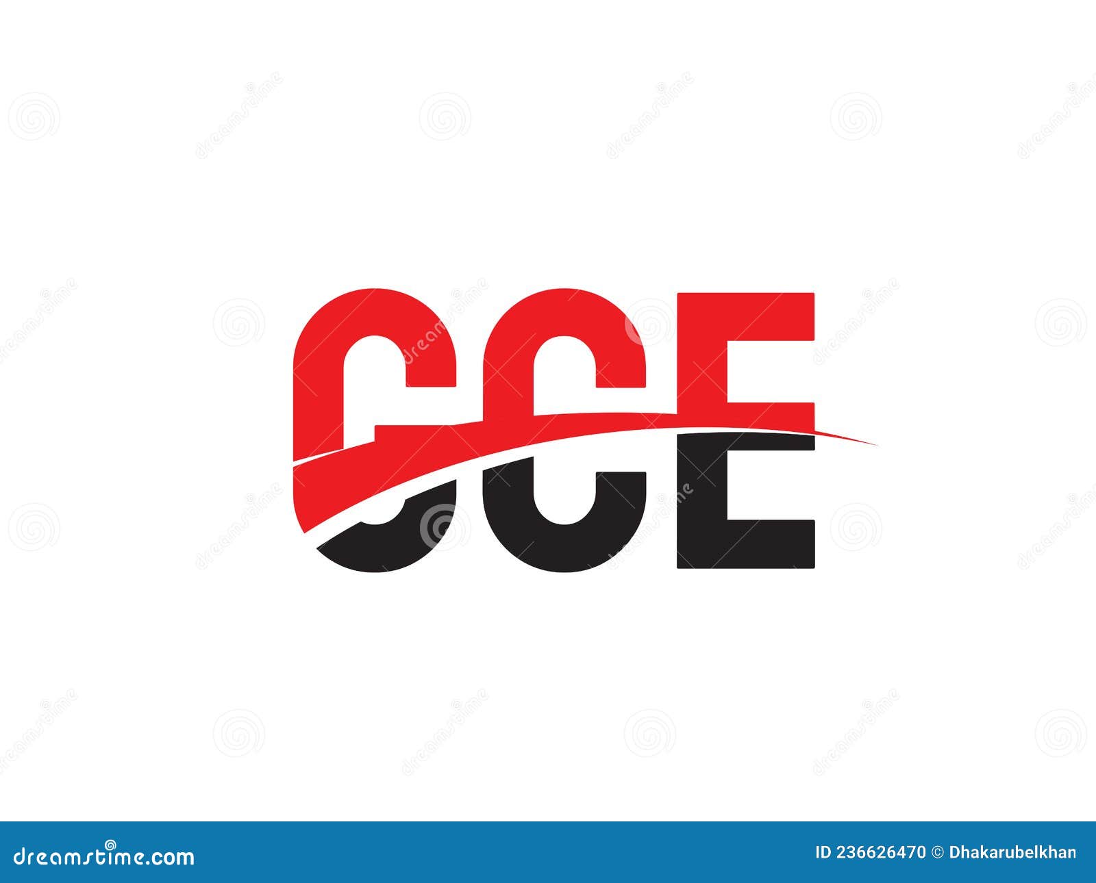 GCE Letter Initial Logo Design Vector Illustration Stock Vector ...