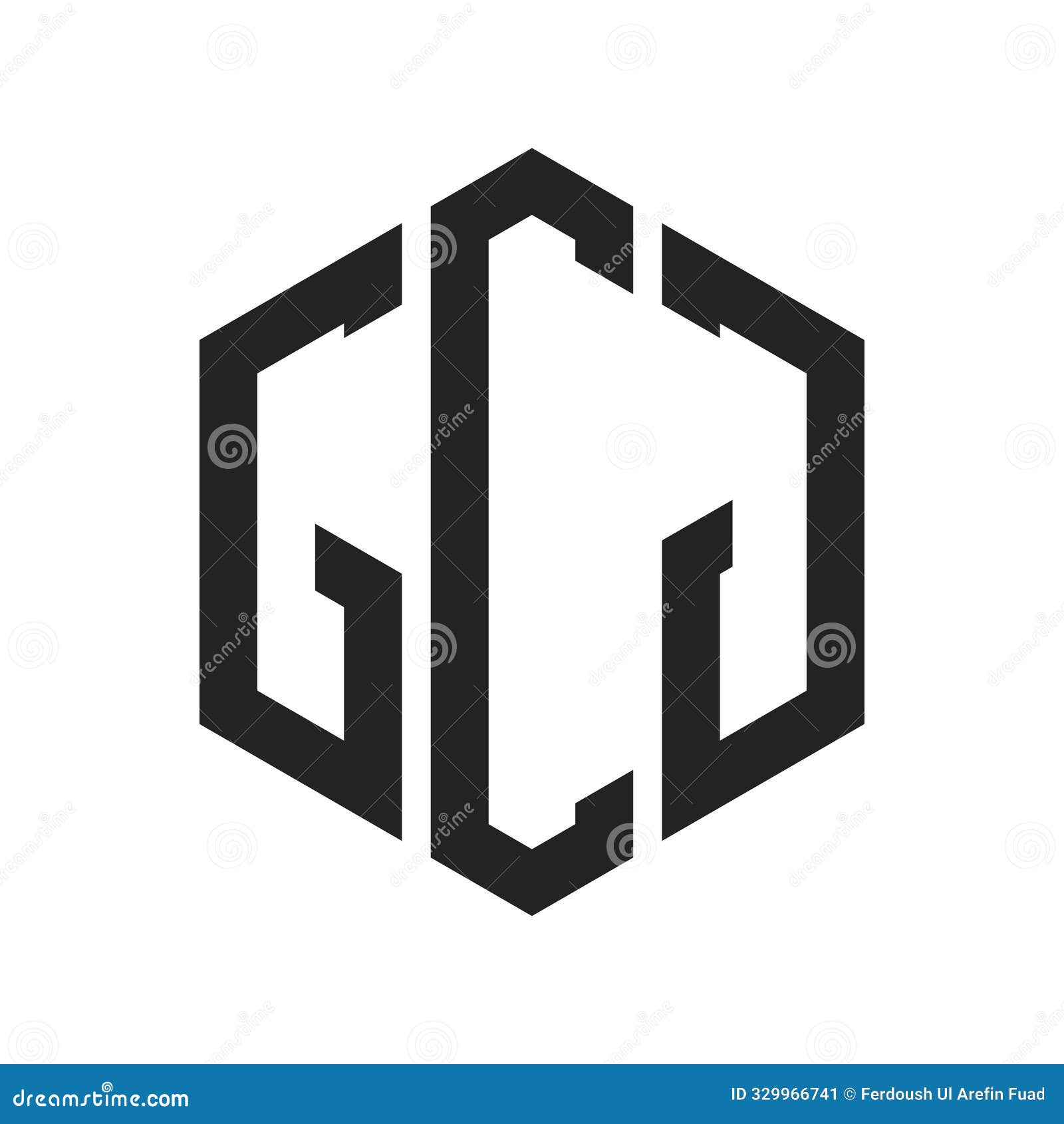 GCJ Logo Design. Initial Letter GCJ Monogram Logo Using Hexagon Shape ...