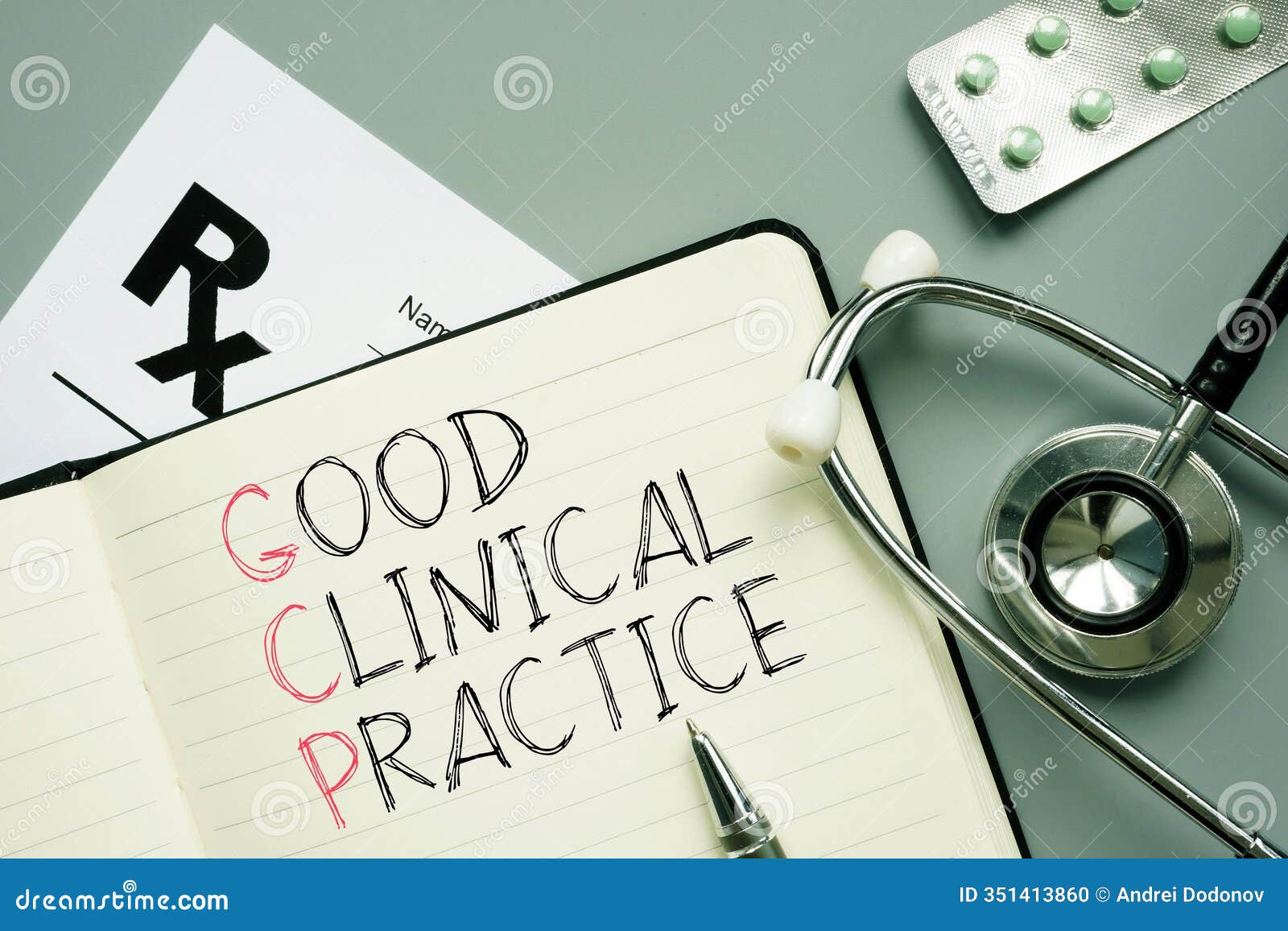 GCP Good Clinical Practice Is Shown Using The Text Royalty-Free Stock ...
