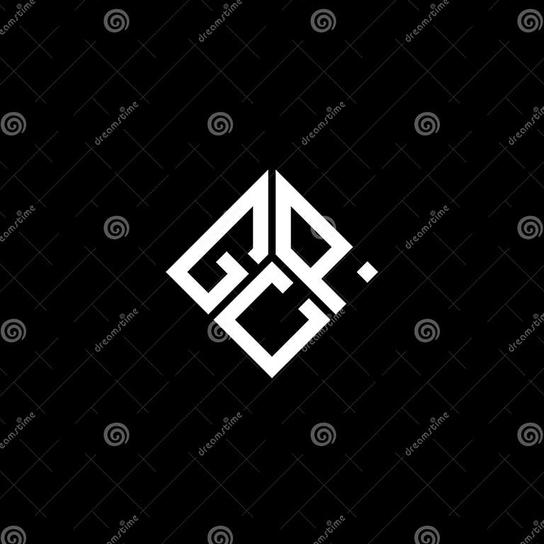GCP Letter Logo Design on Black Background. GCP Creative Initials ...