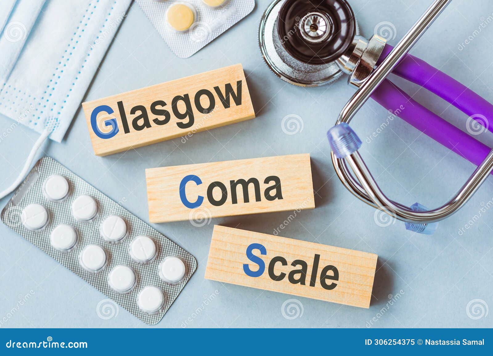 Glasgow Coma Scale GCS Is Shown Using The Text Royalty-Free Stock Photo ...