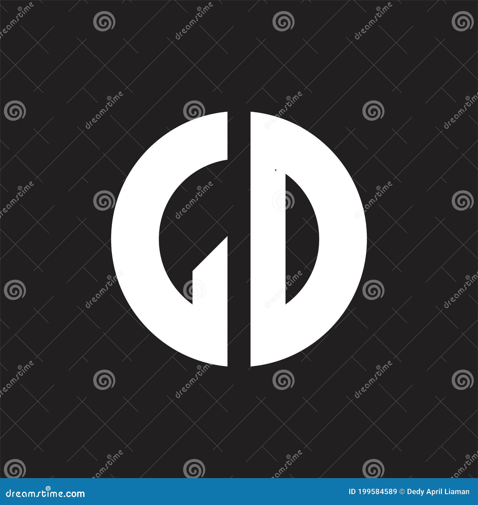 GD Logo Letter Vector Illustration for Theme or Profesional Stock ...