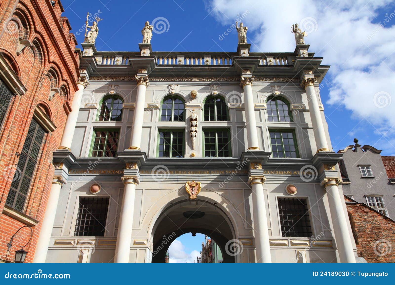 Gdansk - Golden Gate stock photo. Image of apartment - 24189030