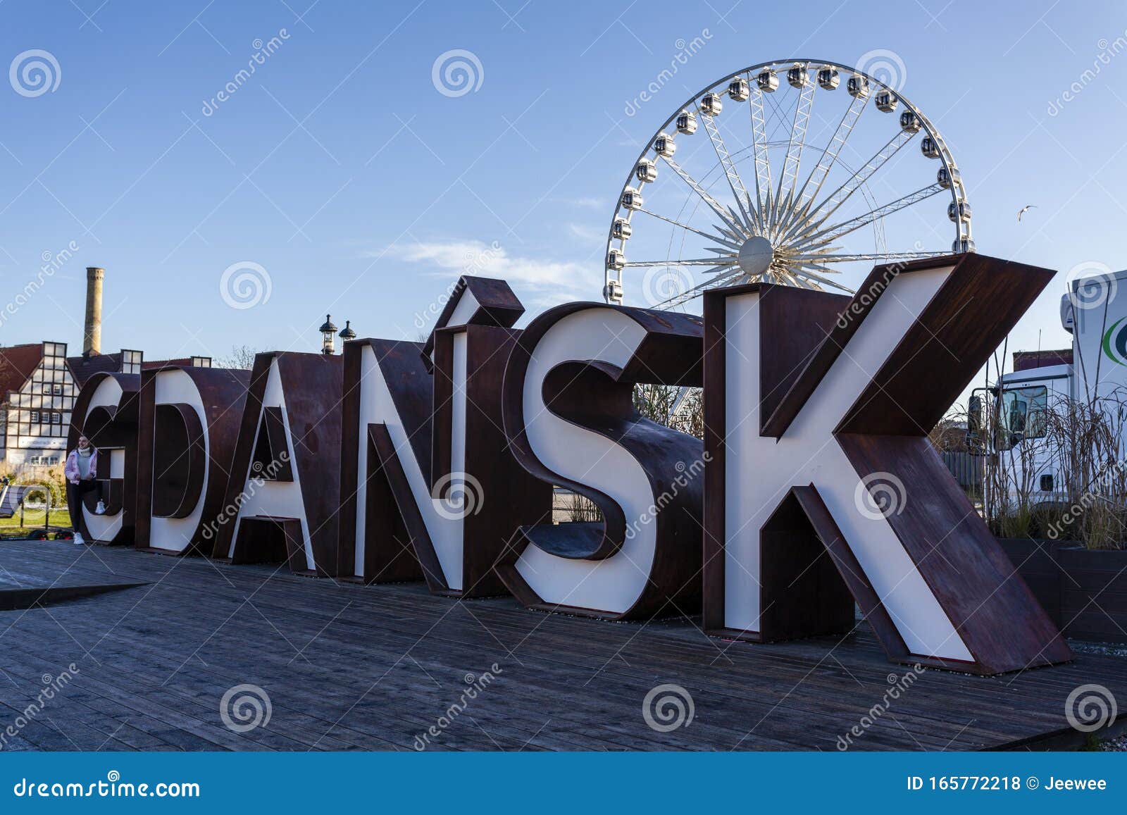 Gdansk City Logo in the Center of the City of Gdansk in Poland Stock ...