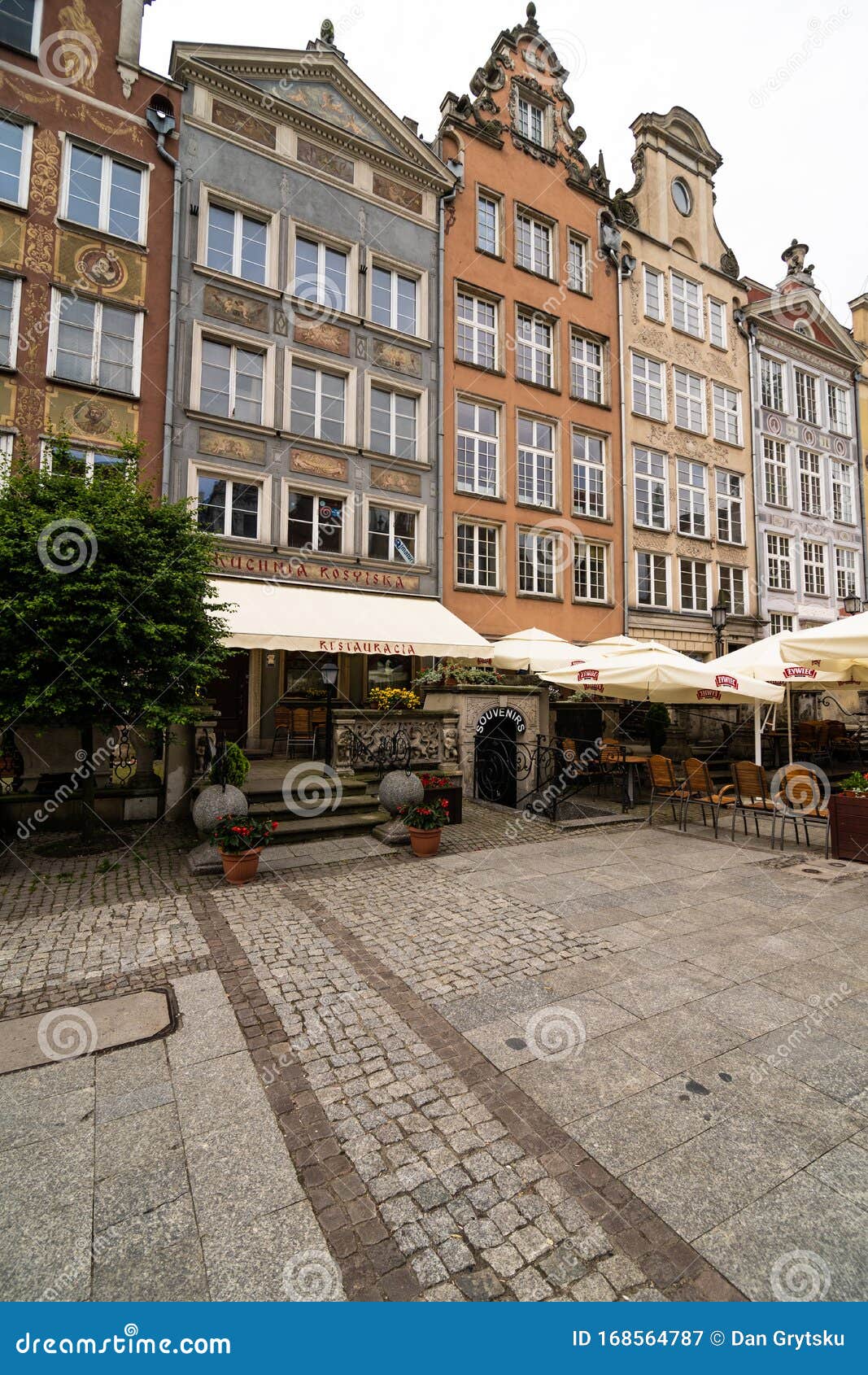 Gdansk, Poland - Juny, 2019. Old Buildings of the City of Gdansk ...