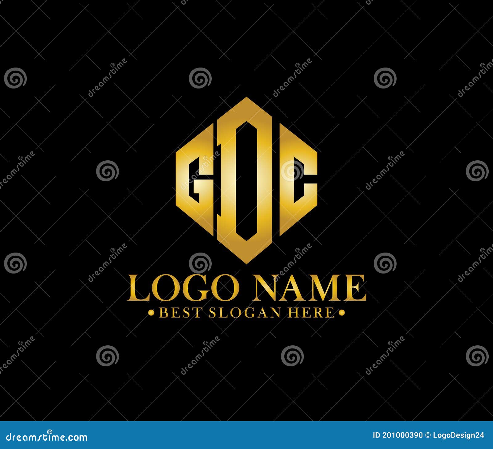 GDC Diamond Alphabet Logo Design Concept Stock Vector - Illustration of ...