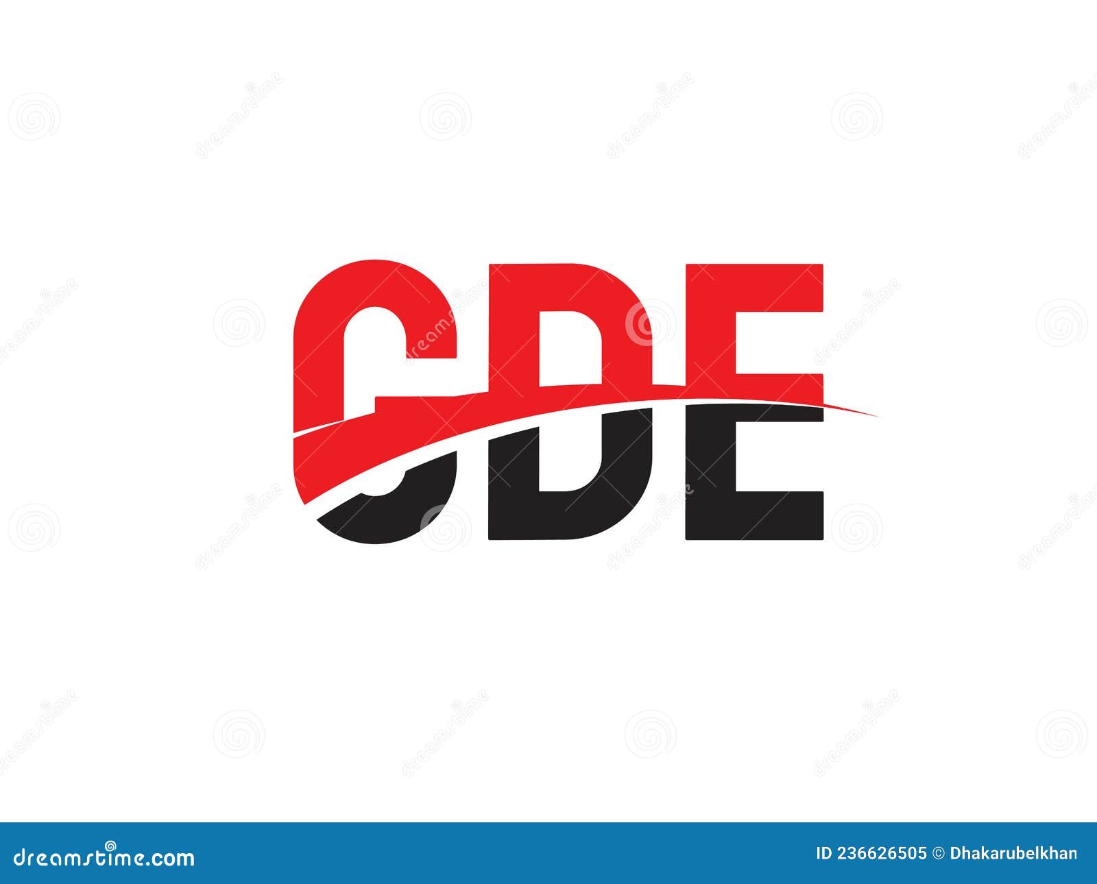GDE Letter Initial Logo Design Vector Illustration Stock Vector ...