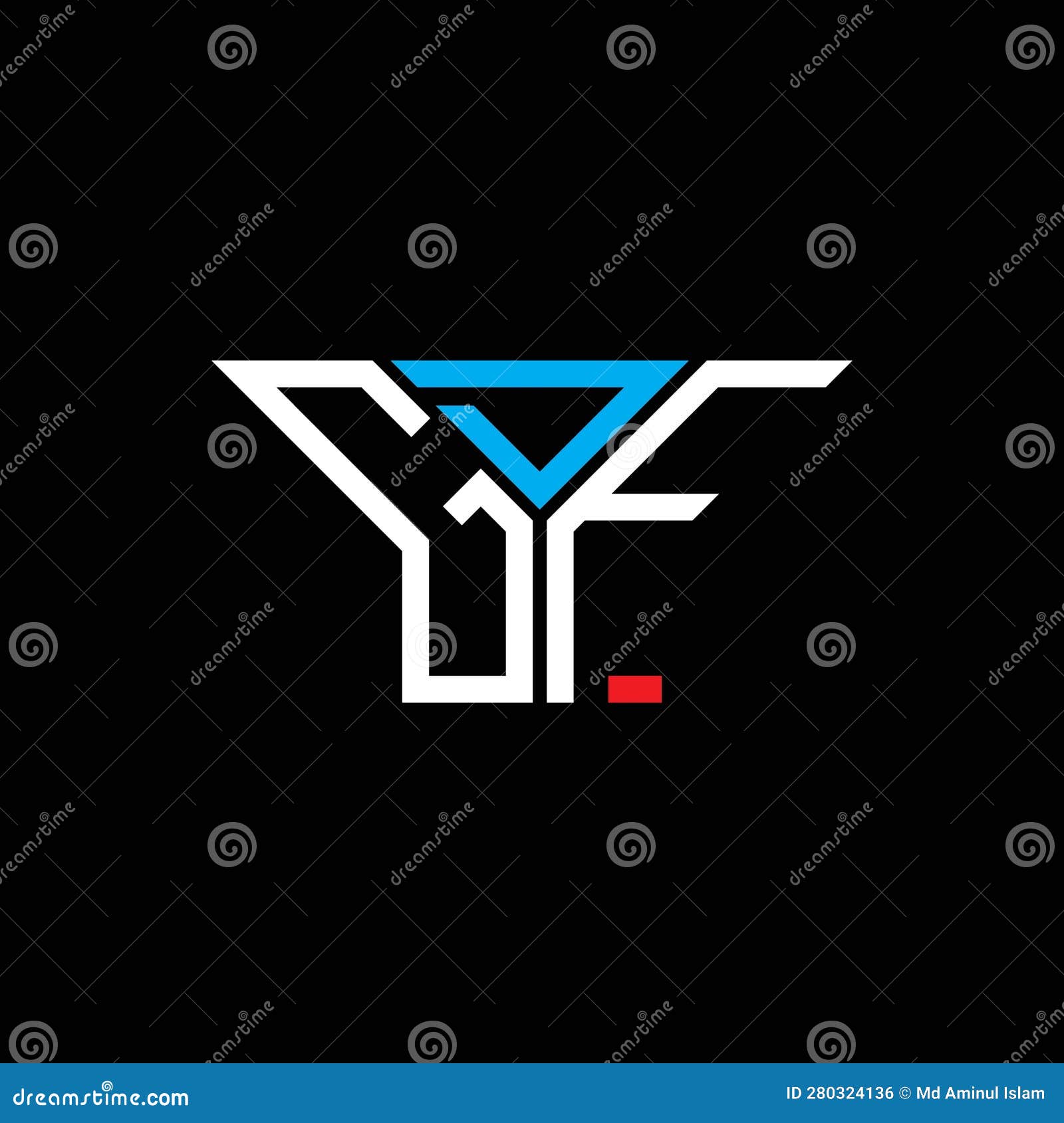 GDF Letter Logo Creative Design with Vector Graphic, GDF Simple and ...