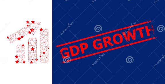GDP Growth Grunge Rubber Imprint and Up Trend Bar Chart Polygonal Mesh ... GDP Growth Grunge Rubber Imprint and Up Trend Bar Chart Polygonal Mesh ...
