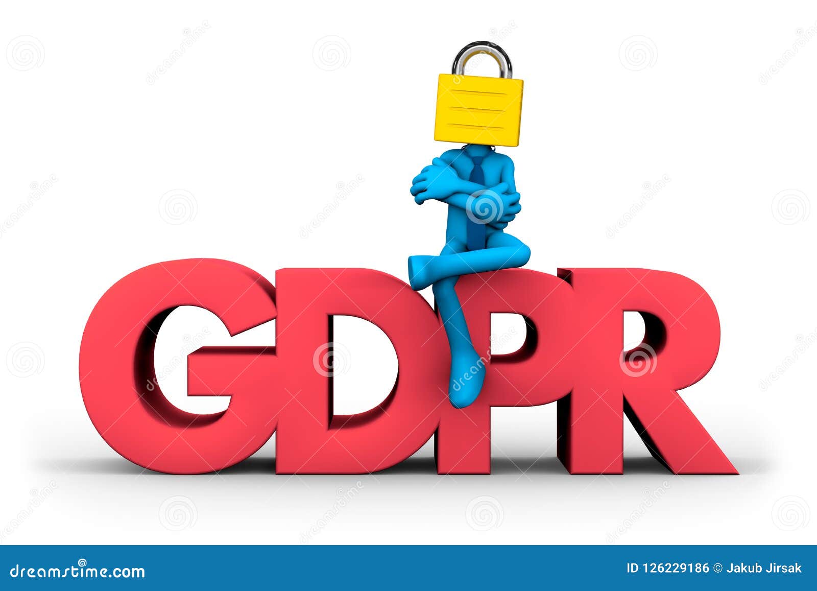 GDPR concept stock illustration. Illustration of european - 126229186