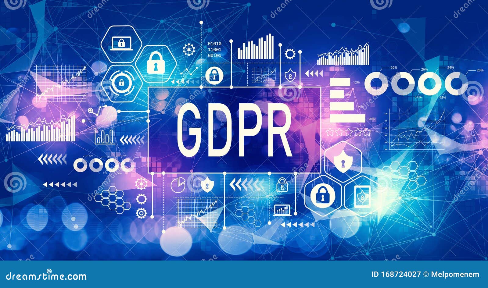 GDPR Concept Illustration. General Data Protection Regulation. The ...