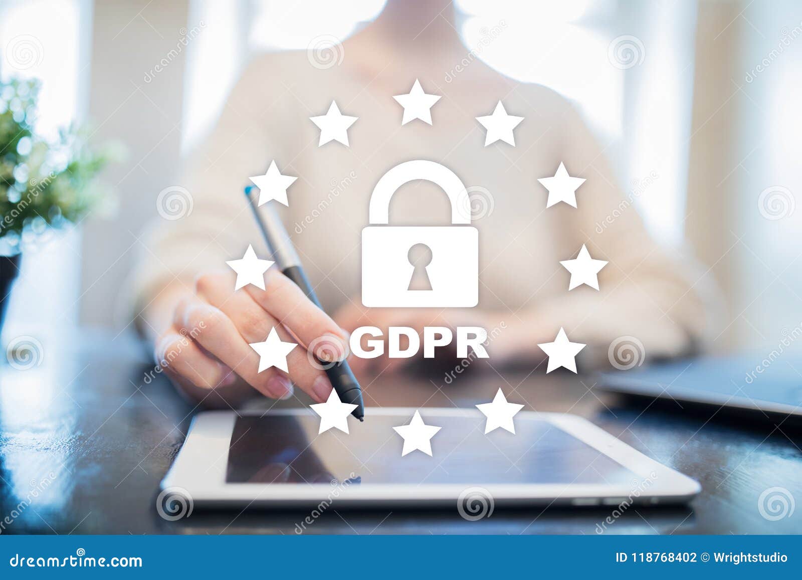 GDPR. Data Protection Regulation. Cyber Security and Privacy. Stock ...