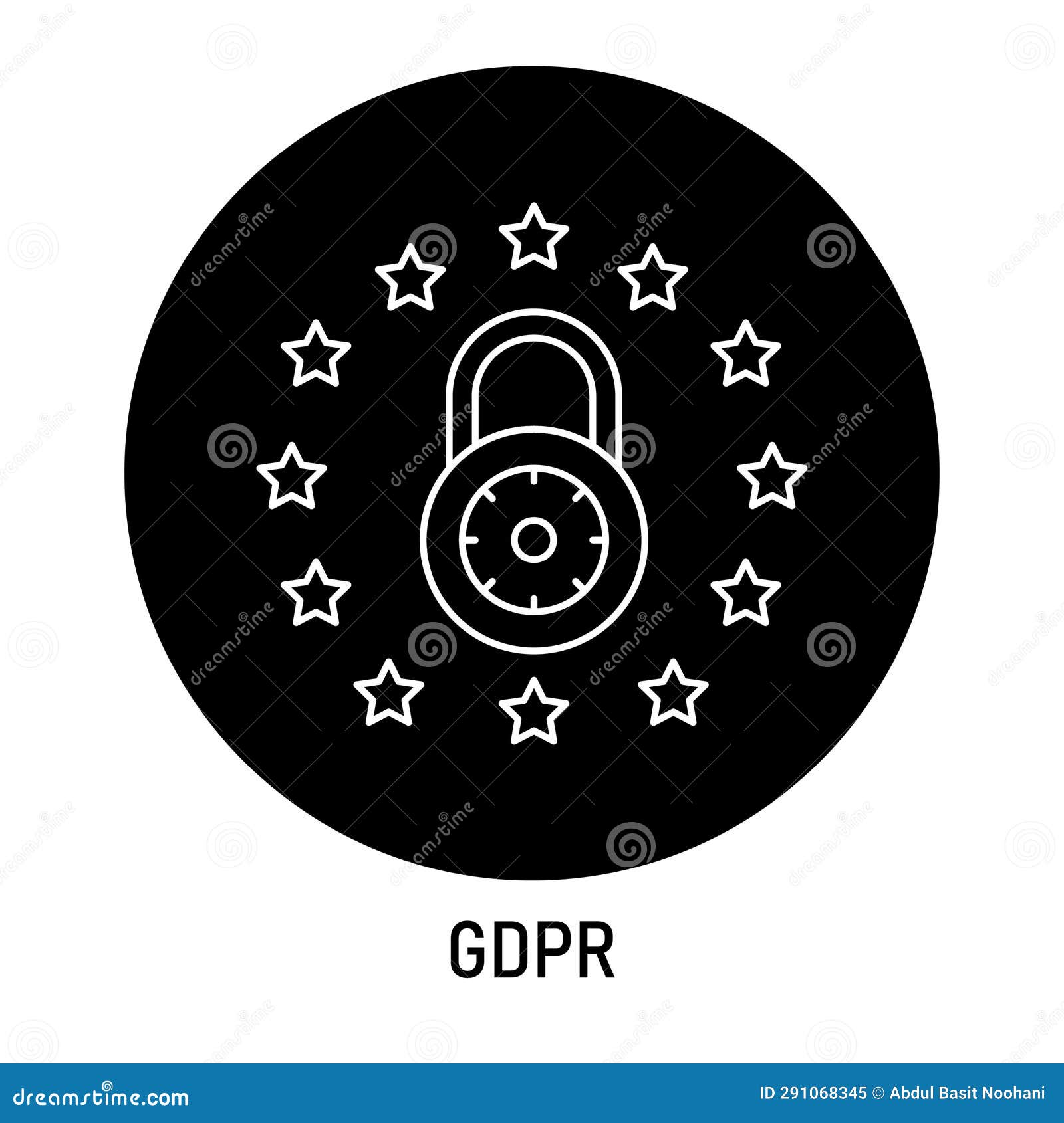 GDPR Icon: Data Privacy Regulation. GDPR Data Regulation, Data ...