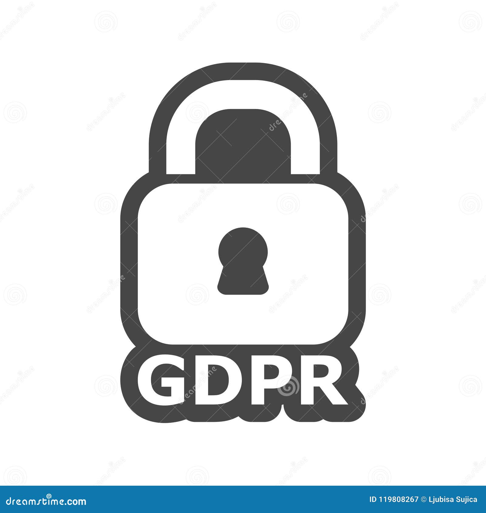 GDPR Icon, General Data Protection Regulation Stock Vector ...