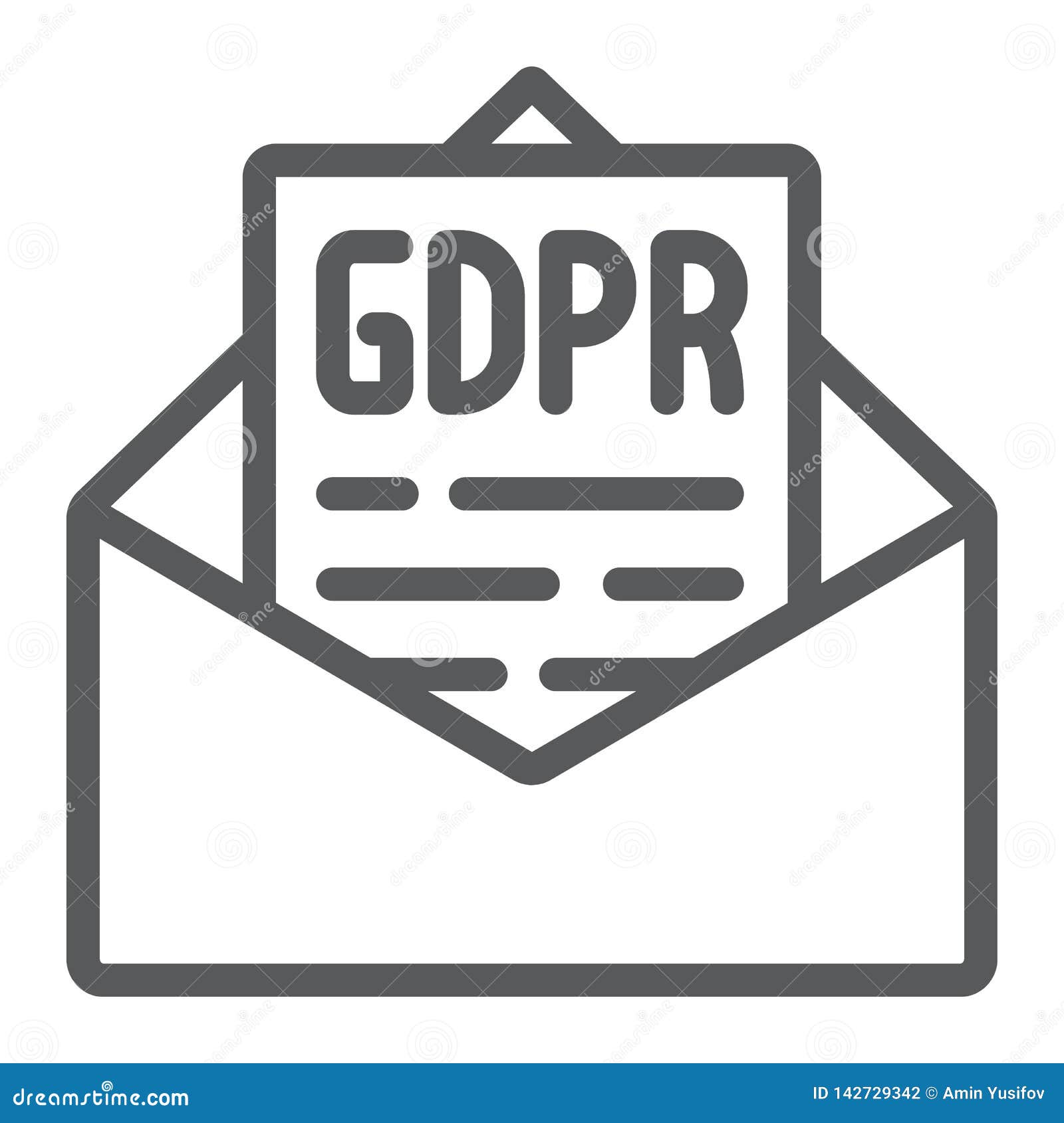 Gdpr Sign. Gdpr Grunge Stamp. Cartoon Vector | CartoonDealer.com #180263605