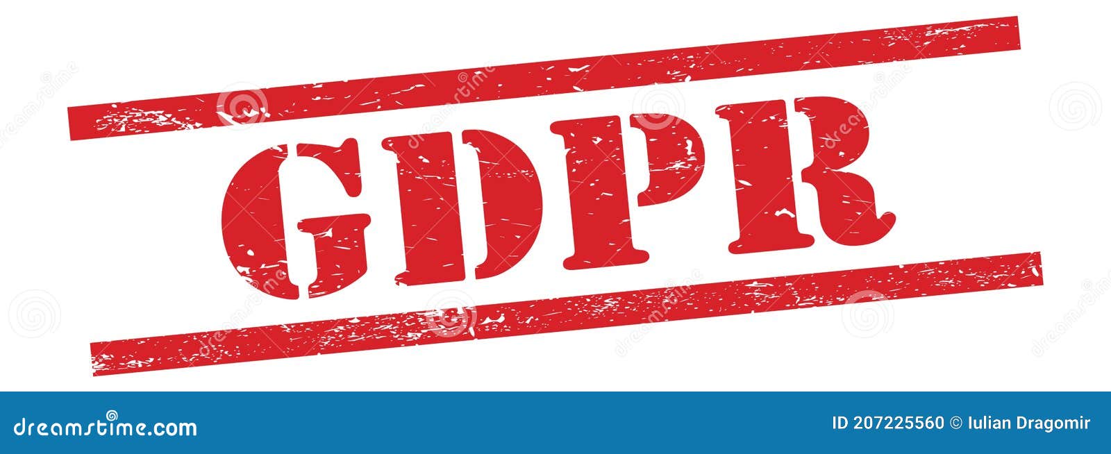 GDPR Text on Red Grungy Lines Stamp Stock Illustration - Illustration ...