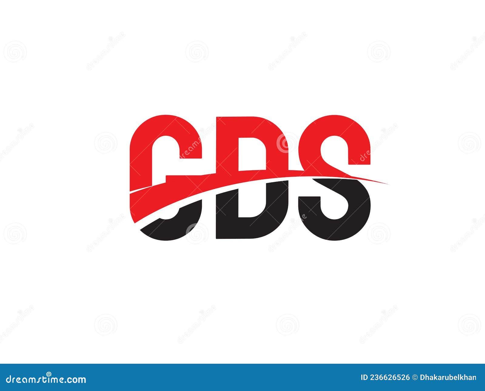 GDS Letter Initial Logo Design Vector Illustration Stock Vector ...