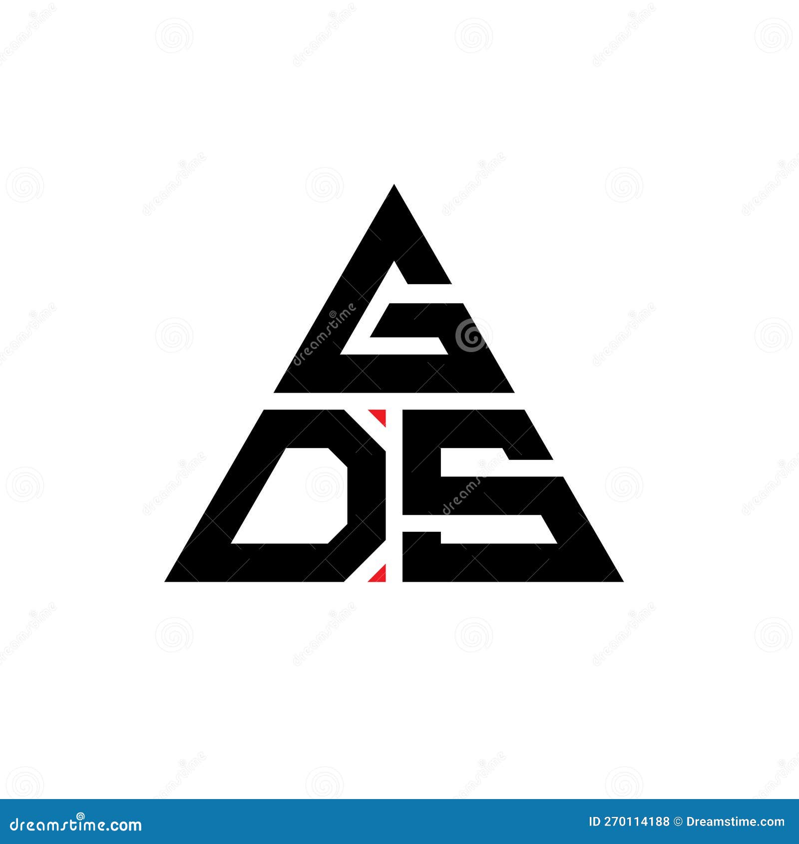 GDS Triangle Letter Logo Design with Triangle Shape. GDS Triangle Logo ...
