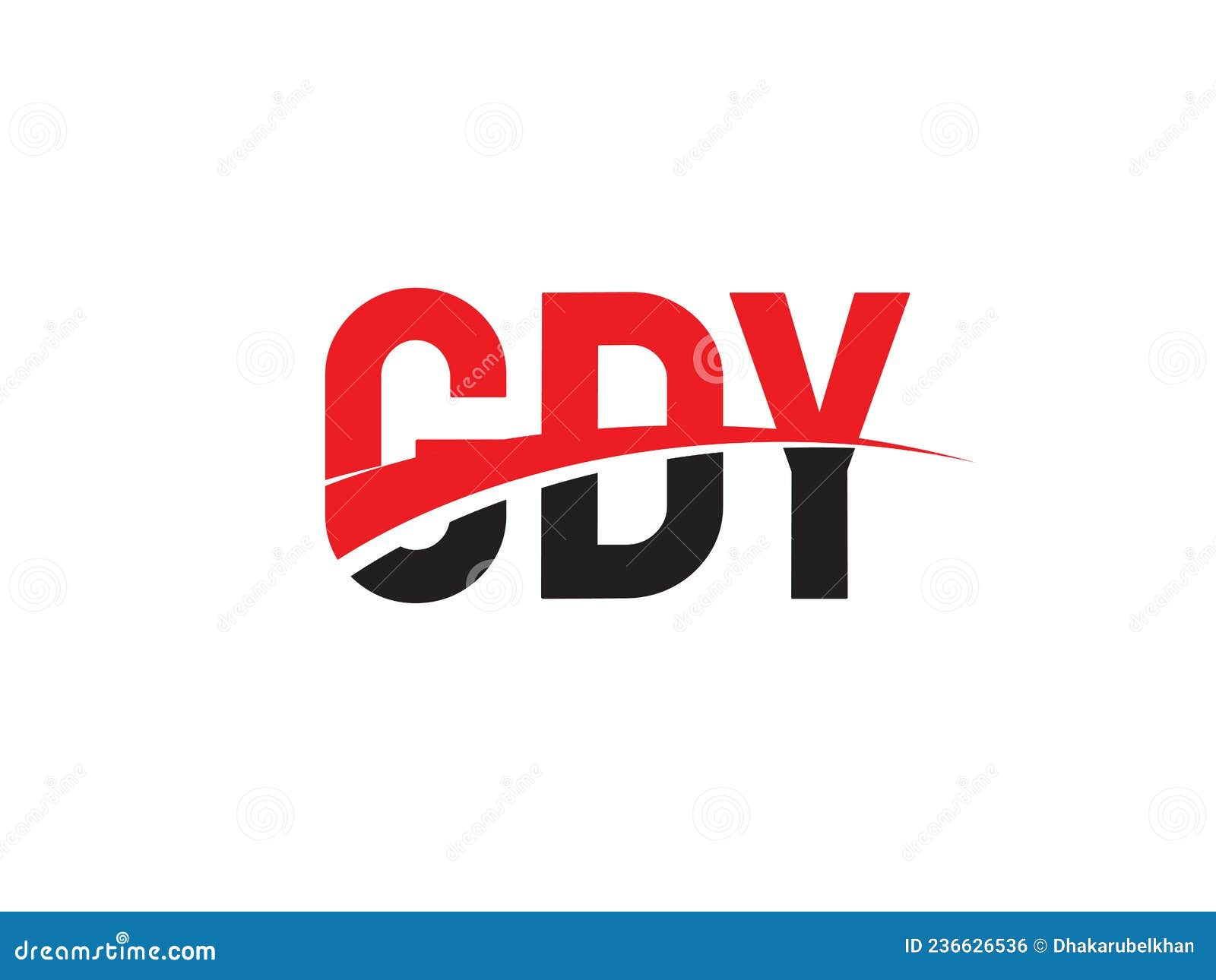 Gdy Letter Initial Logo Design Vector Illustration Stock Vector ...
