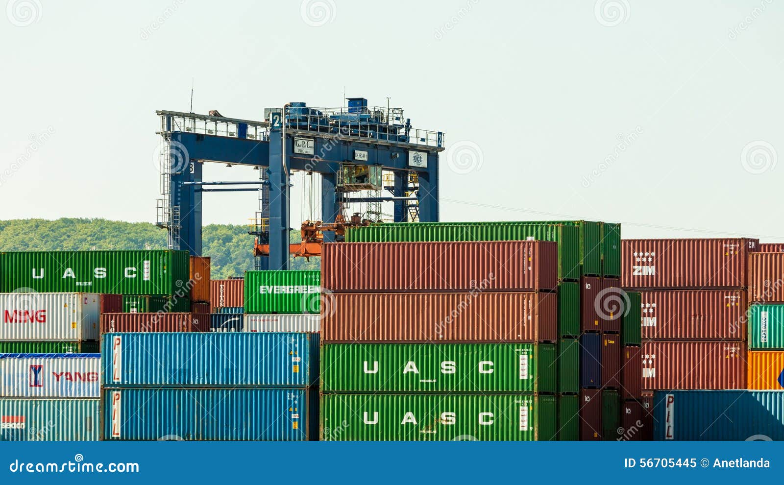 Gdynia Container Terminal on 13 Juny 2015, Poland Editorial Image ...