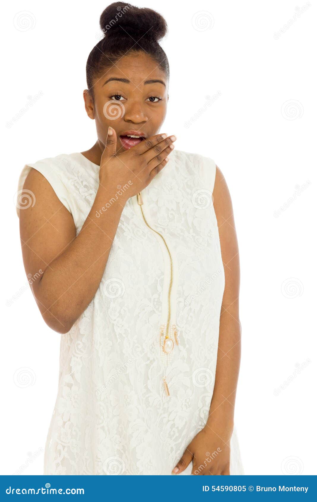 Geïsoleerd Model Het Behandelen Van Mond Stock Afbeelding - Image of ...