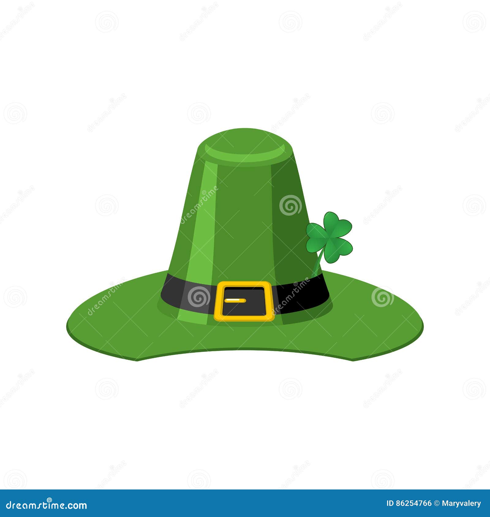 Geïsoleerde Kabouter Groene Hoed St Patrick ` S Dag Nationale Holida ...