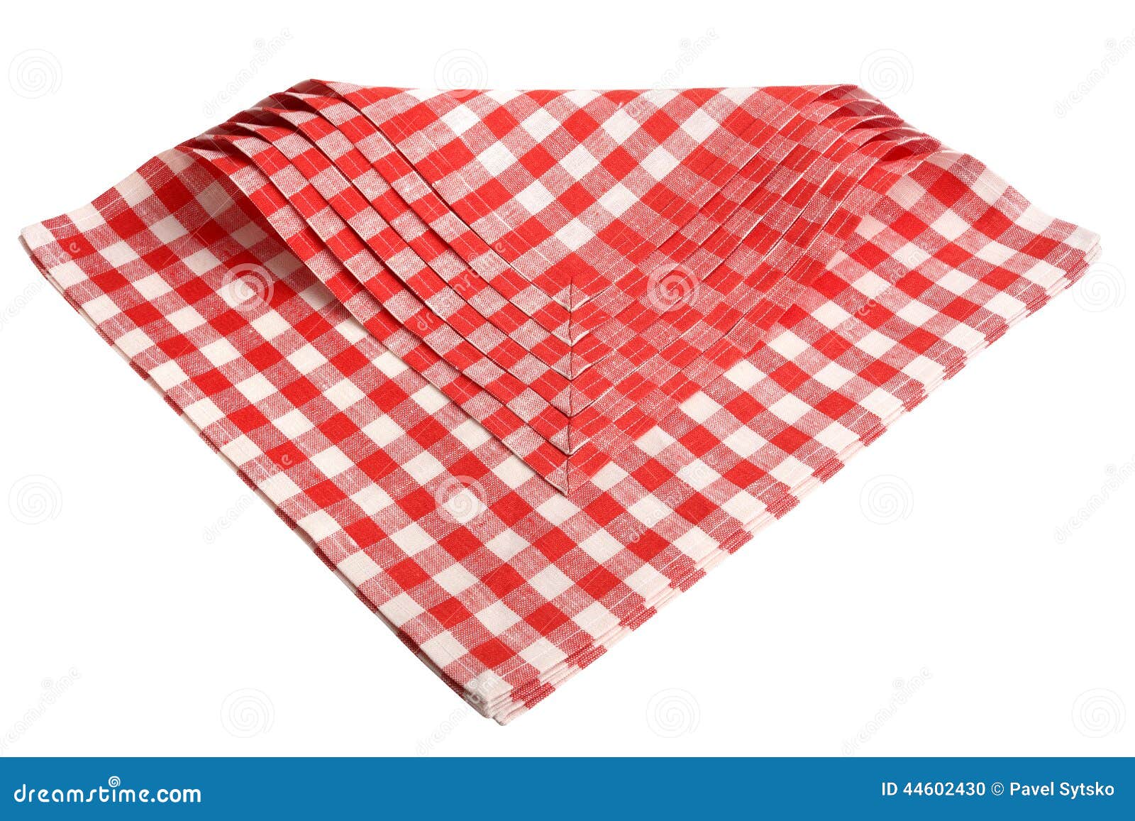 Geïsoleerde Servetten Geruit Rood En Wit Stock Foto - Image of vierkant ...