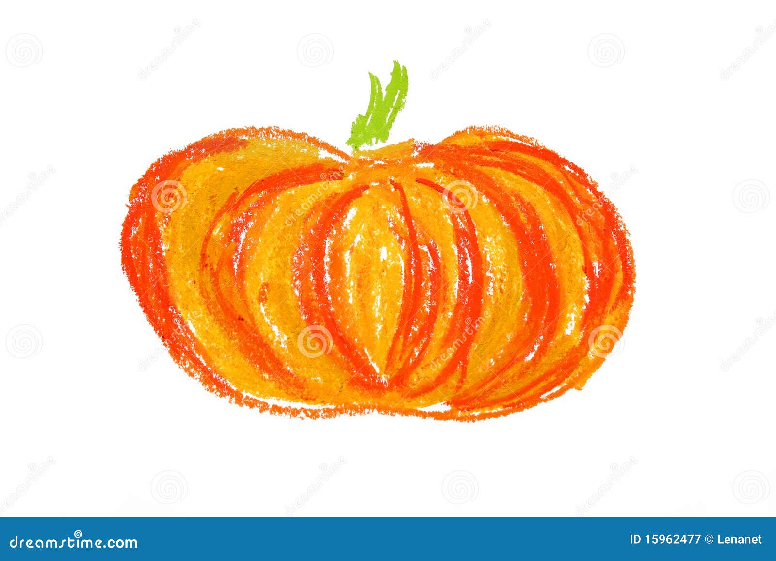 Geïsoleerdeo De Tekening Van De Pompoen Stock Illustratie ...