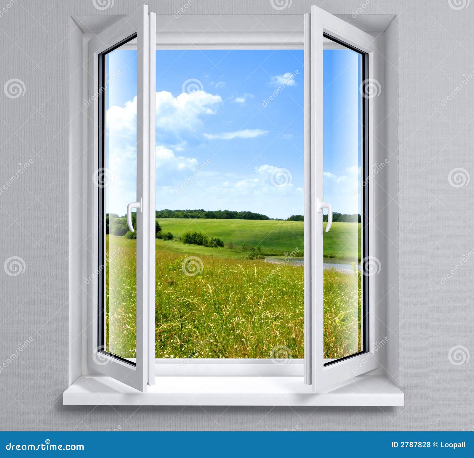 Geöffnetes Fenster stockfoto. Bild von hintergründe, hoch - 2787828