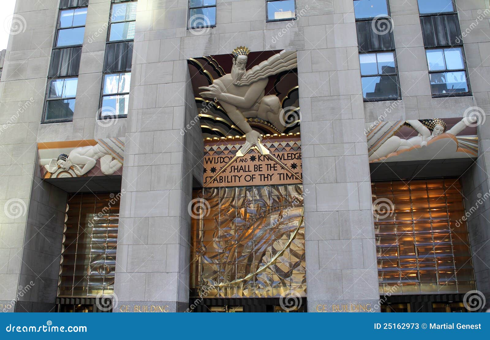 GE building entrance editorial stock photo. Image of office - 25162973