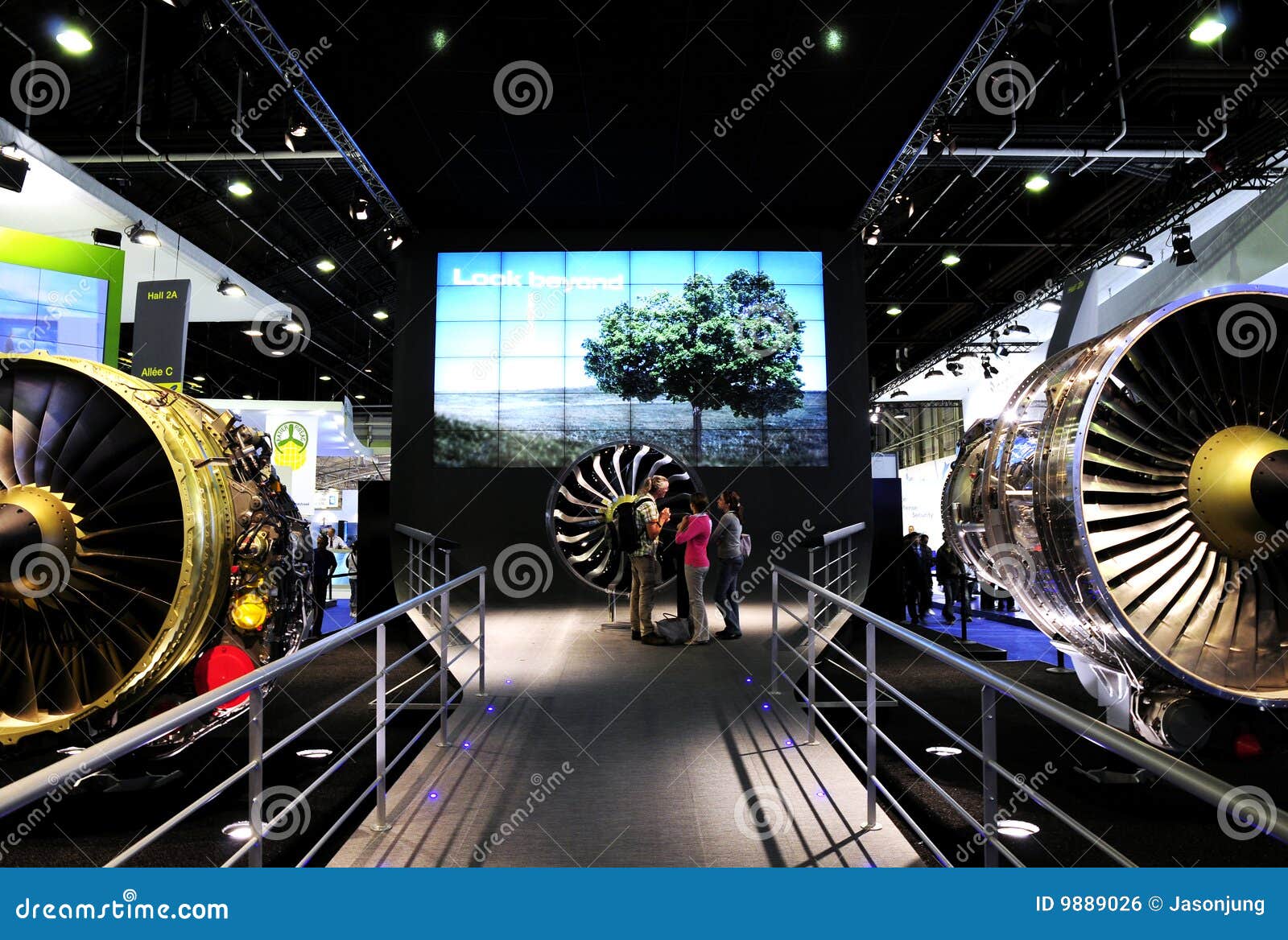 GE Exhibit the Turbo Engine in the Paris Air Show Editorial Photo ...