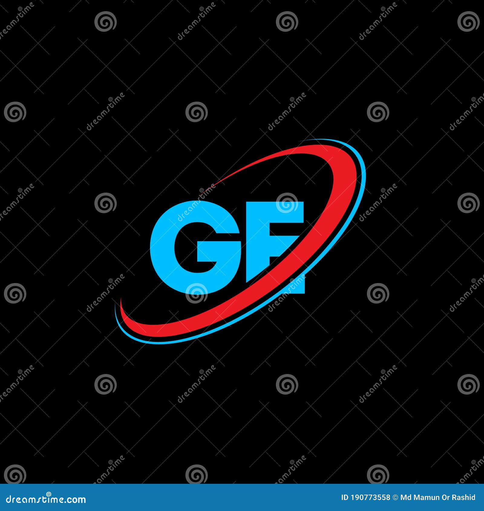 GE G E Letter Logo Design. Initial Letter GE Linked Circle Uppercase ...