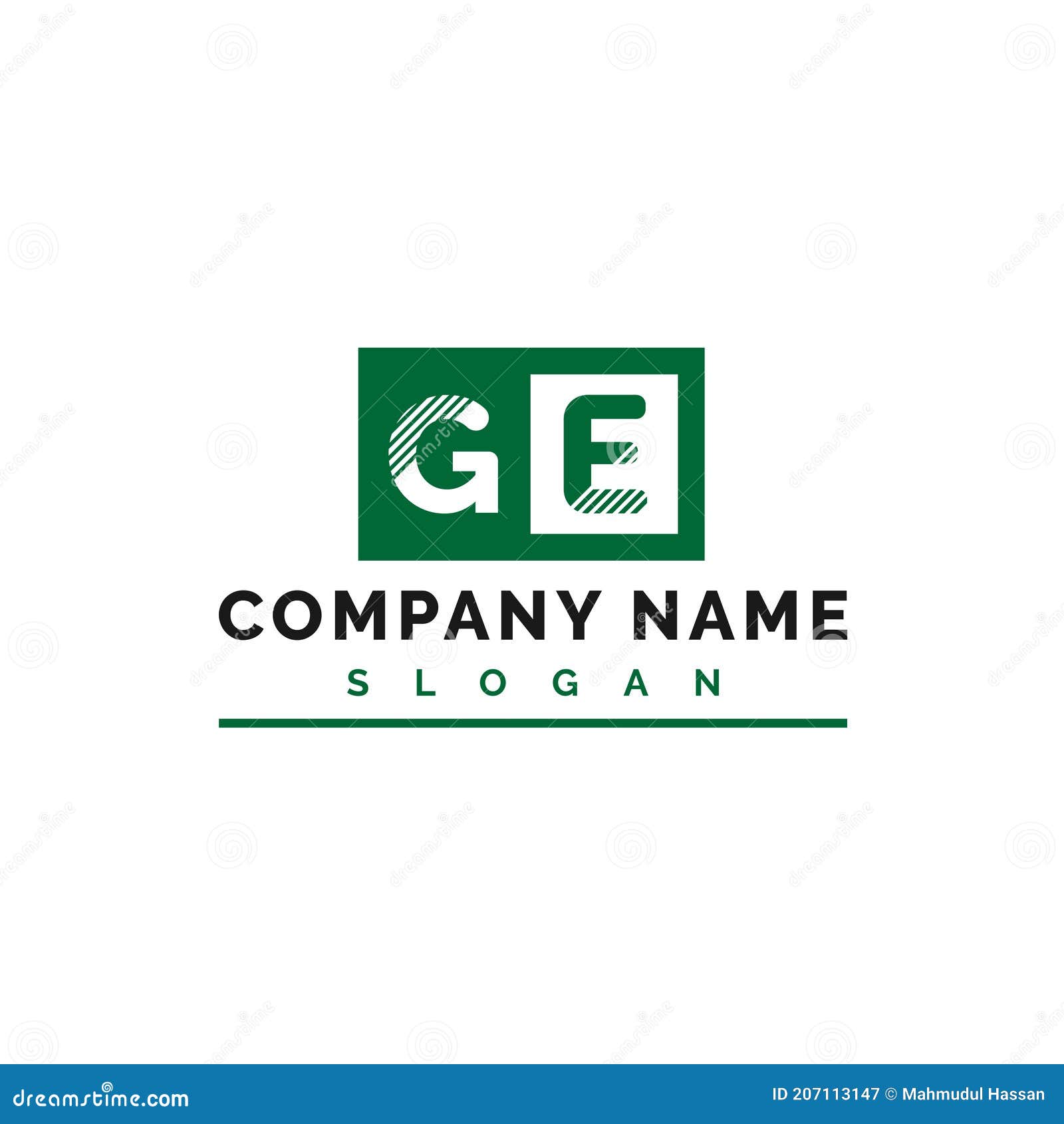 GE Letter Logo Design. GE Letter Logo Vector Illustration - Vector ...