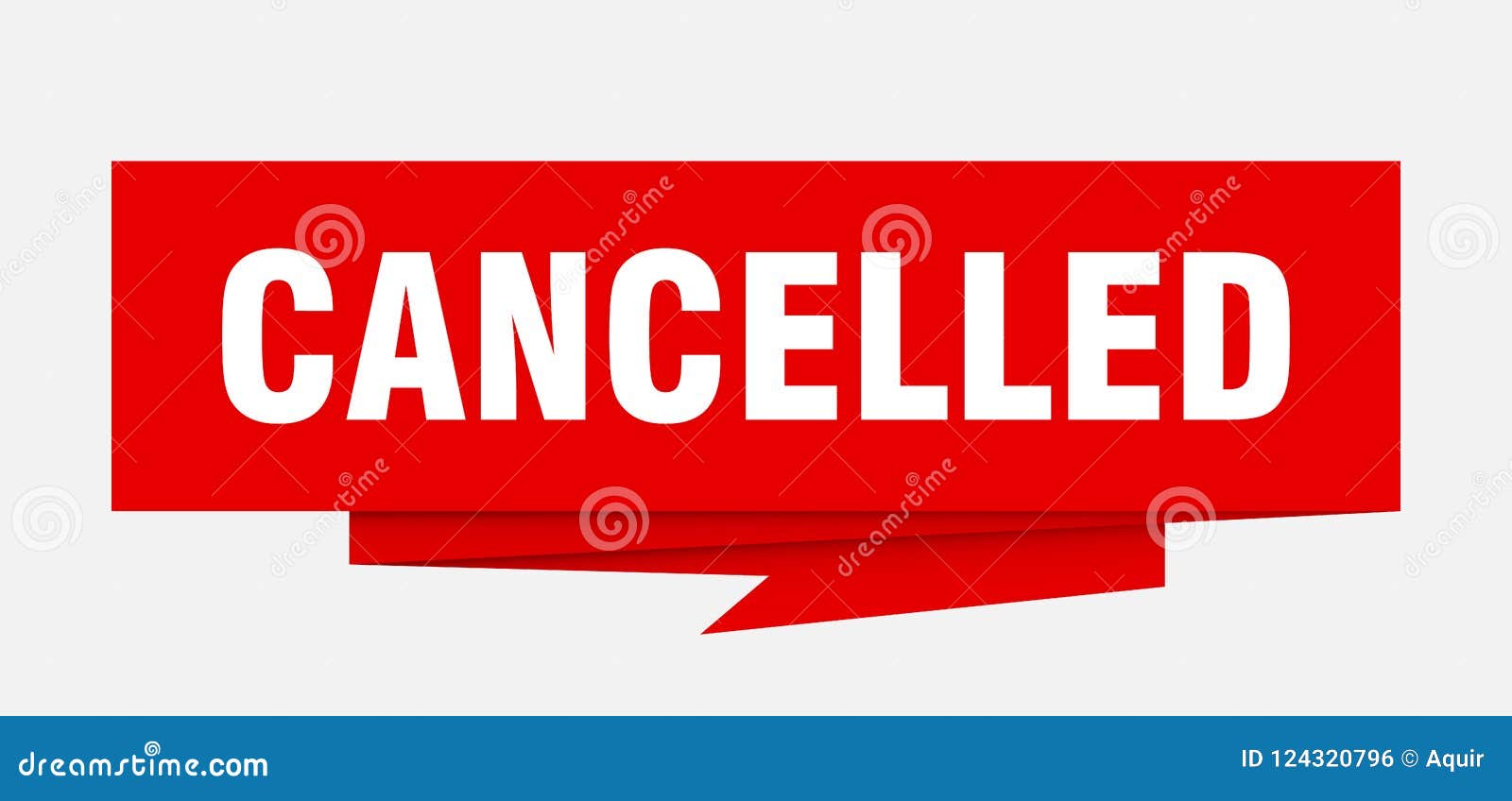 Geannuleerd vector illustratie. Illustration of blauw - 124320796