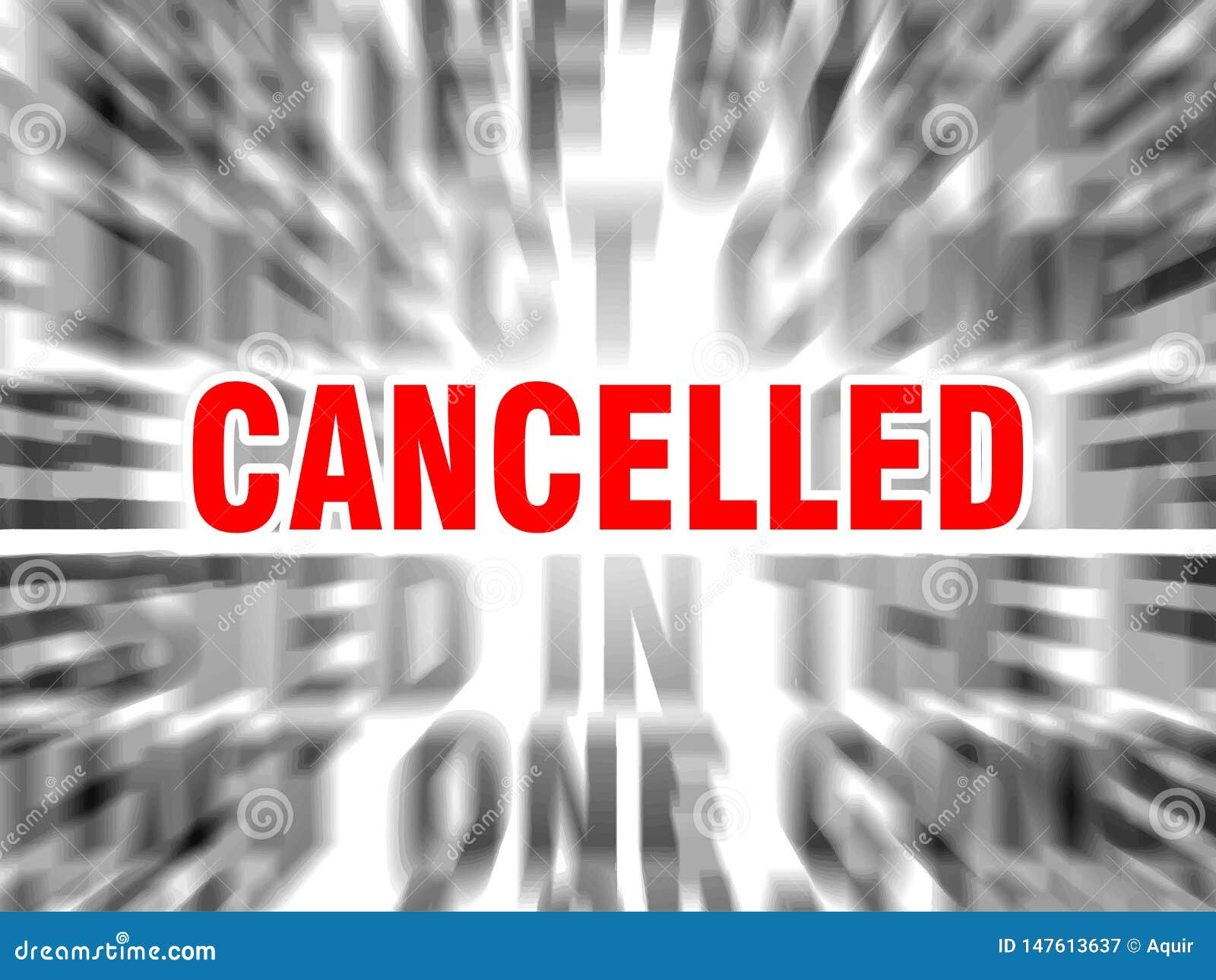 Geannuleerd vector illustratie. Illustration of nadruk - 147613637