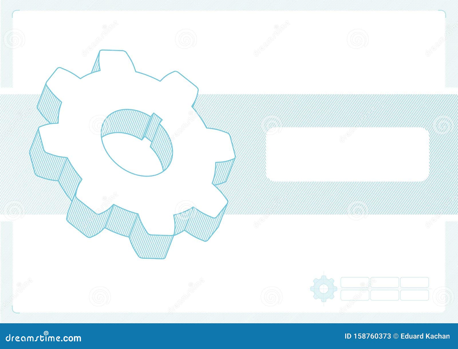 Gear Background with Blank Frames Stock Vector - Illustration of circle ...