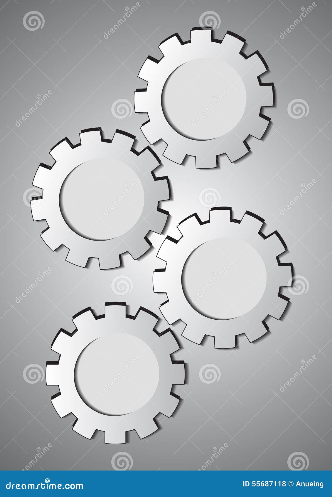 Gear Background and Space for Text. Stock Vector - Illustration of ...