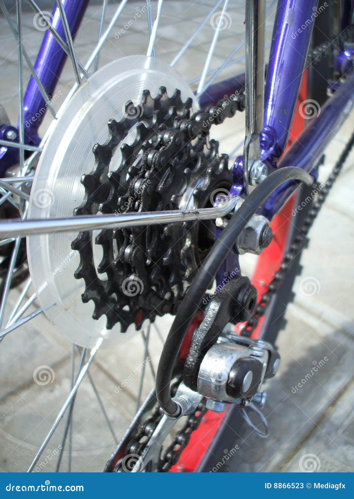 Gear of bicycle stock image. Image of switch, gear, metal - 8866523