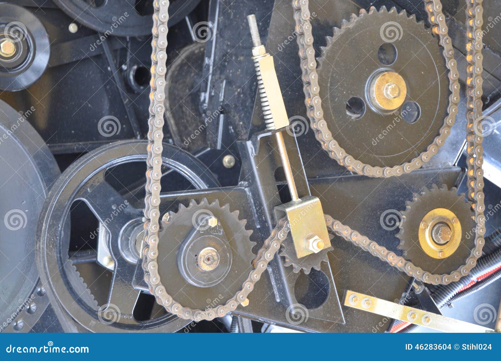 Gear box with cog wheels stock photo. Image of drive - 46283604