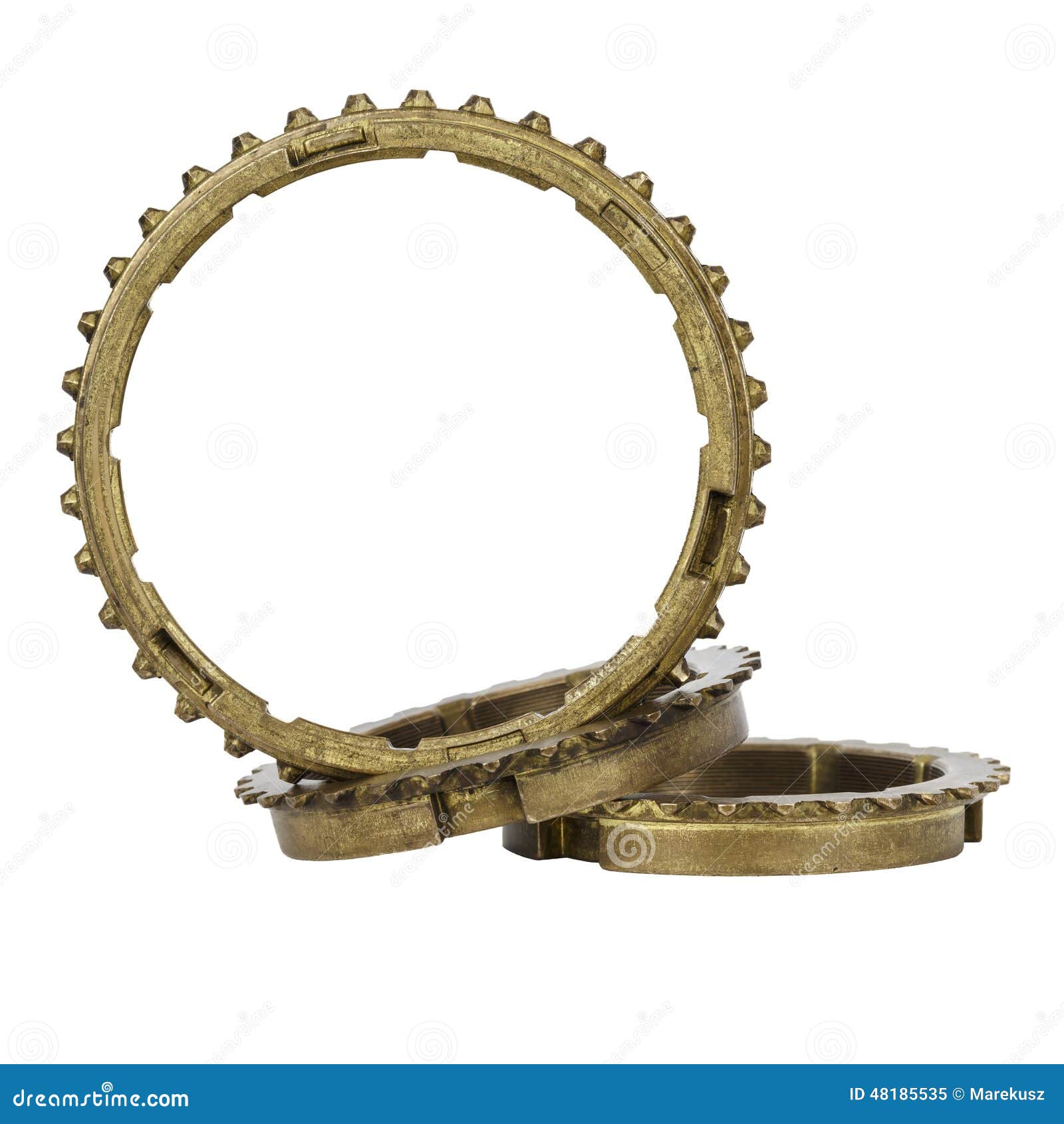Gear Box Elements, Synchro Rings Stock Image - Image of machine ...
