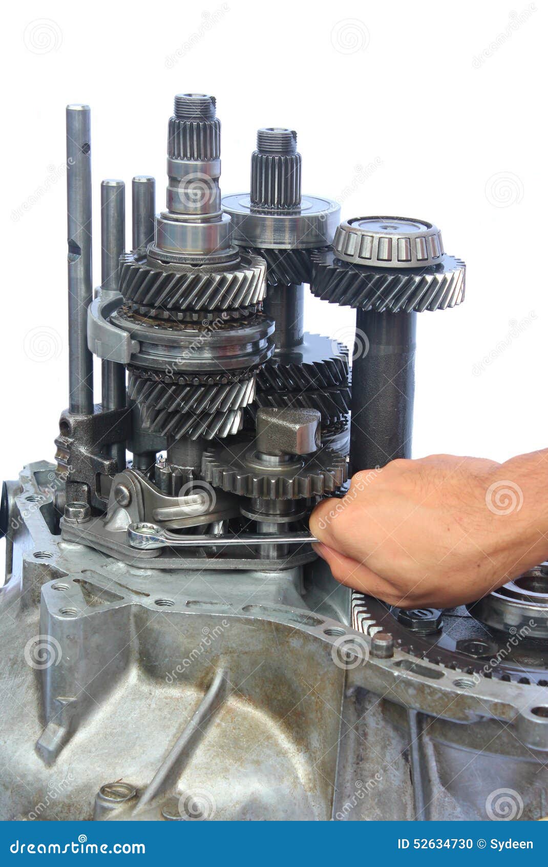 Gear box repair work stock photo. Image of concept, geometrical - 52634730