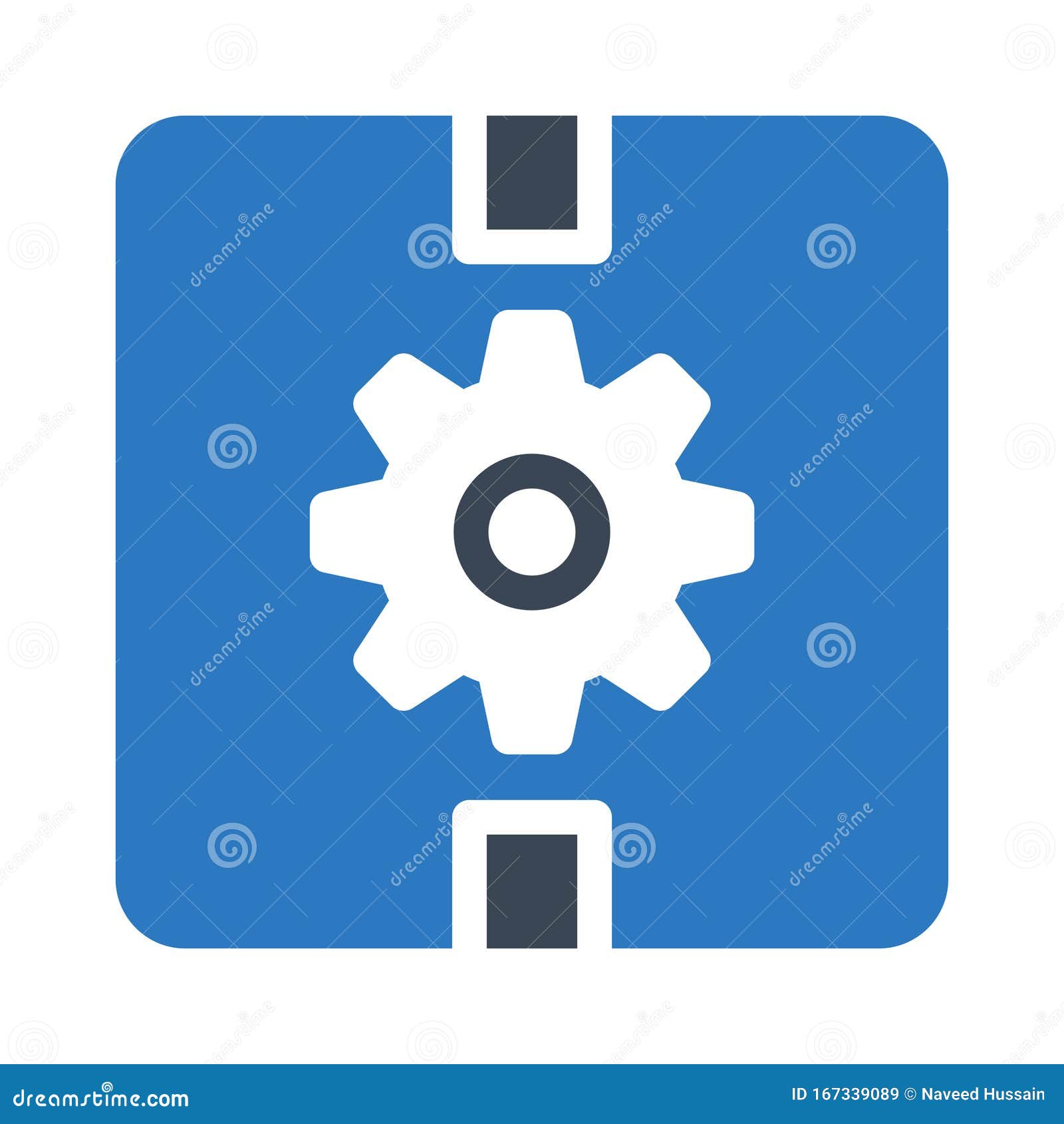 Gear Box Vector Glyph Color Icon Stock Illustration - Illustration of ...