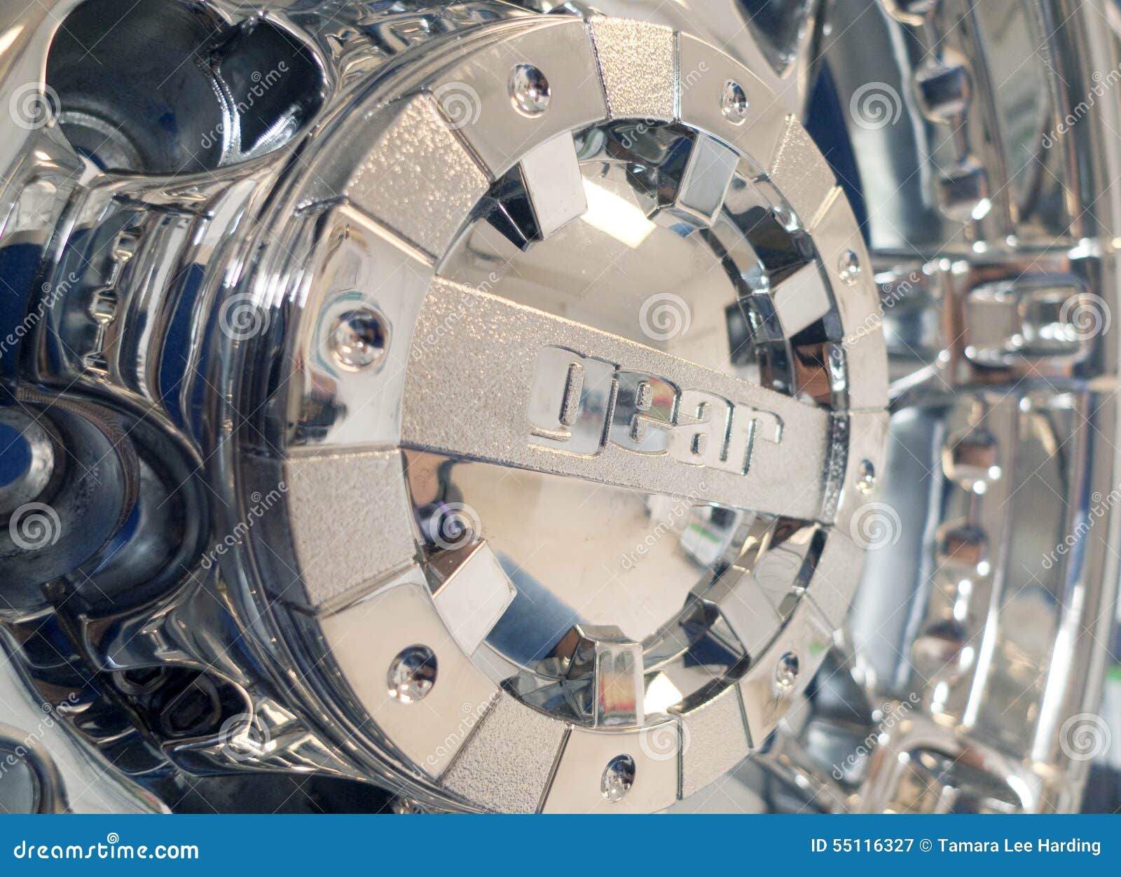 Car Alloy Wheel Close Up, Beautiful Design Of Smooth Curved Spokes ...