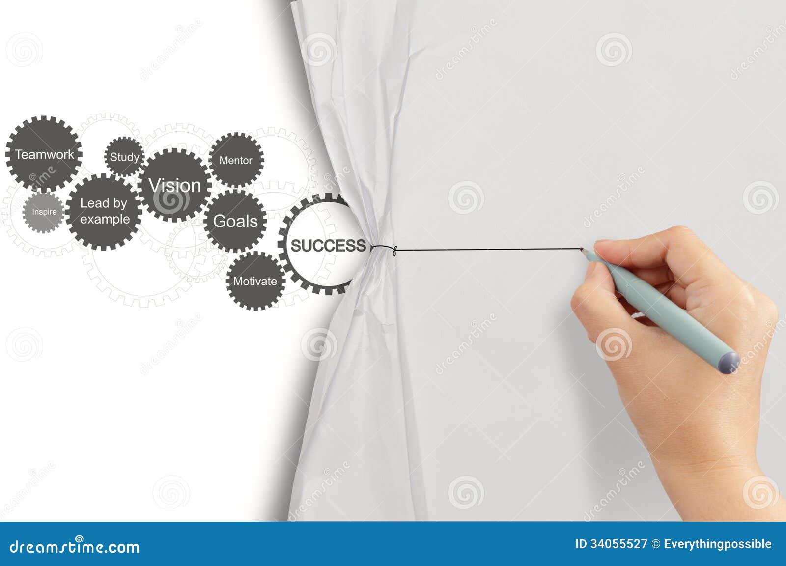 Gear Business Success Chart Stock Image - Image of diagram, gear: 34055527