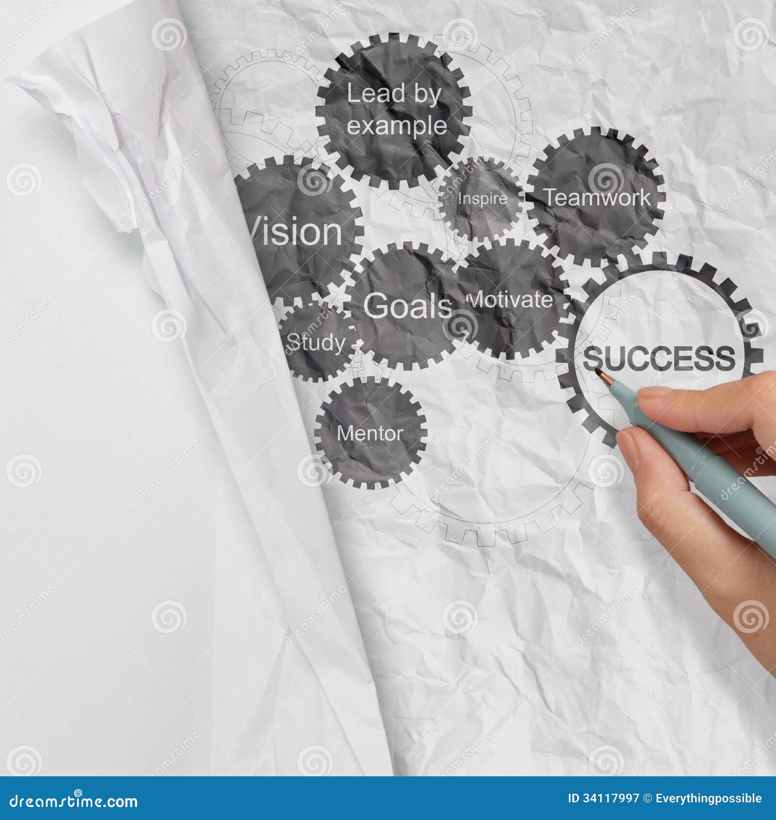 Gear Business Success Chart Stock Image - Image of goal, manager: 34117997