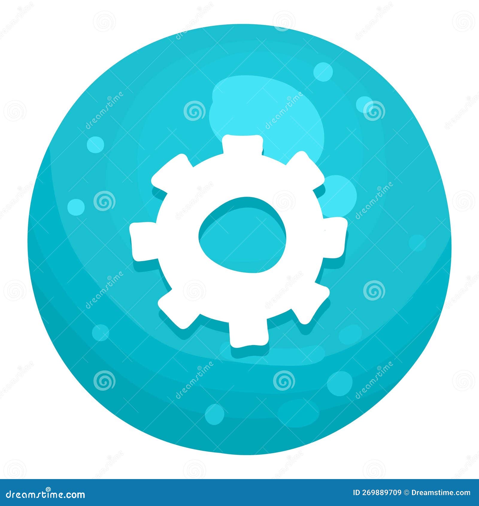 Gear Button and Progress-bar, Bright Different Form of Button for Games ...