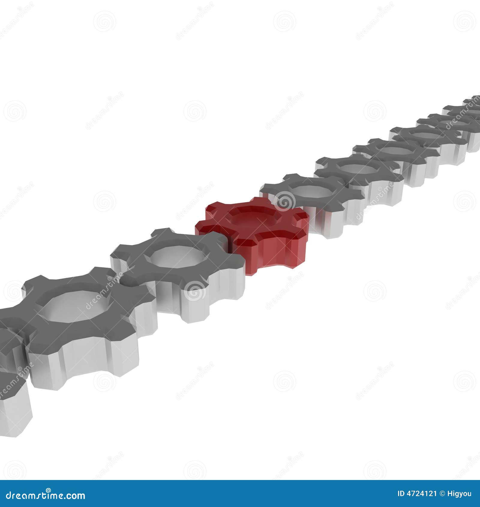 Gear Chain stock illustration. Illustration of technology - 4724121